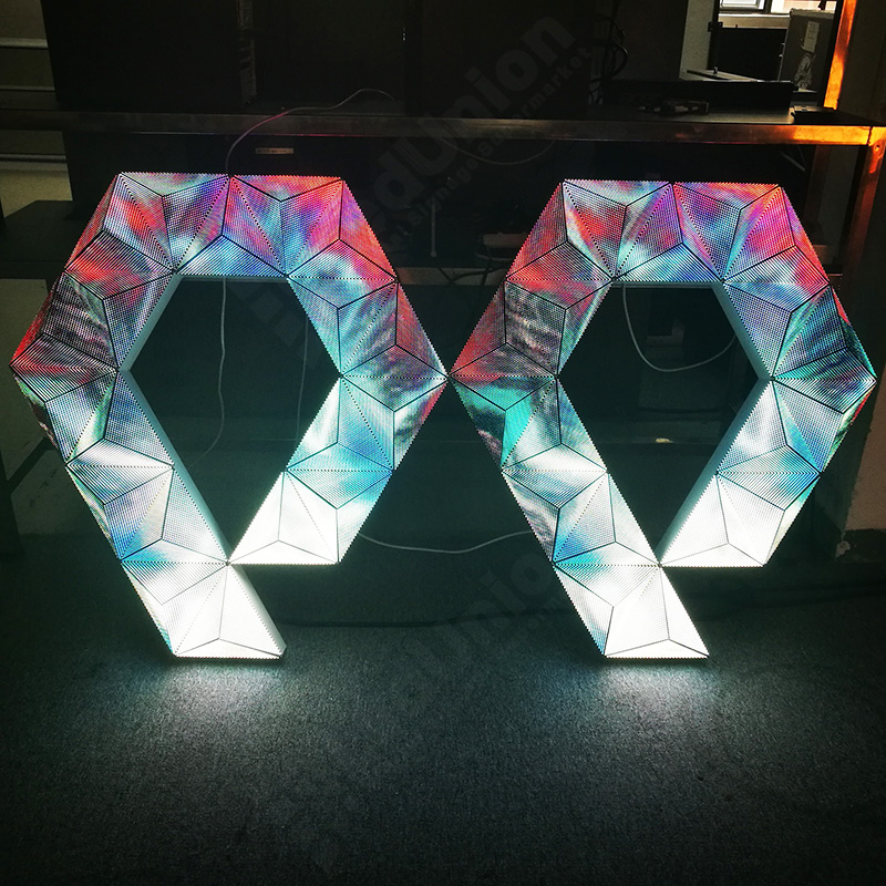 UniTriangle P5 Equilateral, P5, 319x276mm module, 64x54pix, 800nit, 1920Hz, IP40|triangle LED ...